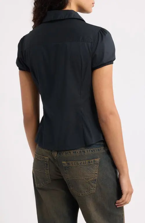 BDG URBAN OUTFITTERS Clover Short Sleeve Button-up Shirt
