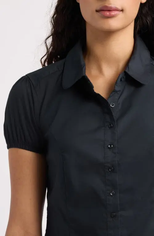 BDG URBAN OUTFITTERS Clover Short Sleeve Button-up Shirt