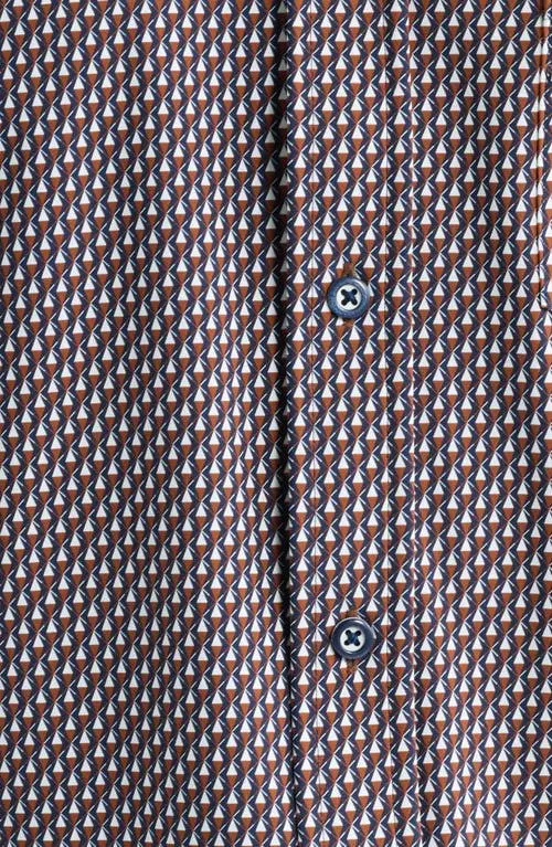 Johnston & Murphy Xc+™ Motion Microprint Knit Button-up Shirt