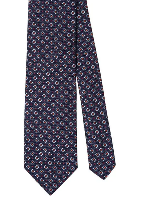 Robert Talbott Robert Geo Neat Best Of Class Necktie - Navy