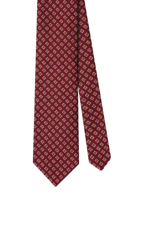 Robert Talbott Robert Geo Neat Best Of Class Necktie - Red