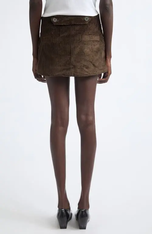 Vaquera Cotton Corduroy Miniskirt