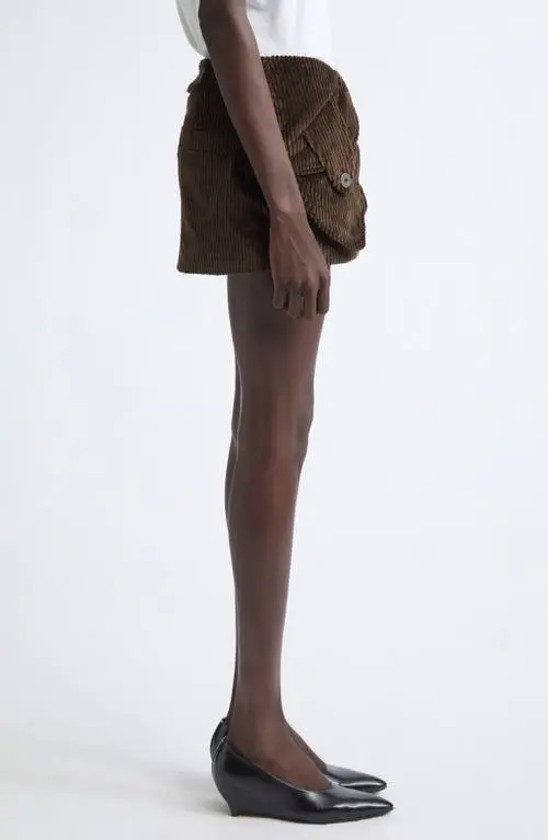 Vaquera Cotton Corduroy Miniskirt