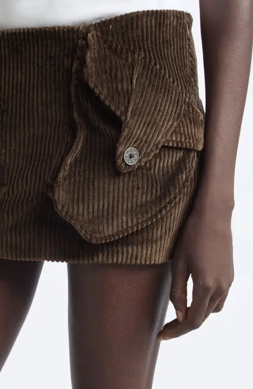 Vaquera Cotton Corduroy Miniskirt