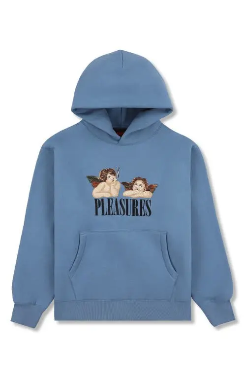 PLEASURES Dynamic Embroidered Cherubs Pullover Hoodie
