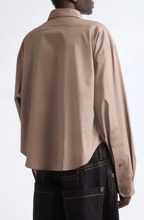 Vaquera Belted Cotton Button-down Shirt