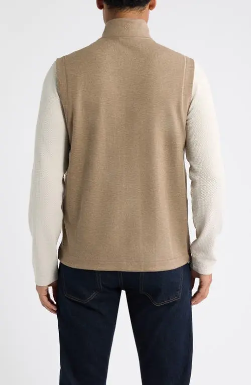 Johnston & Murphy Icon Reversible Knit Cotton Blend Vest - Oatmeal/light Gray