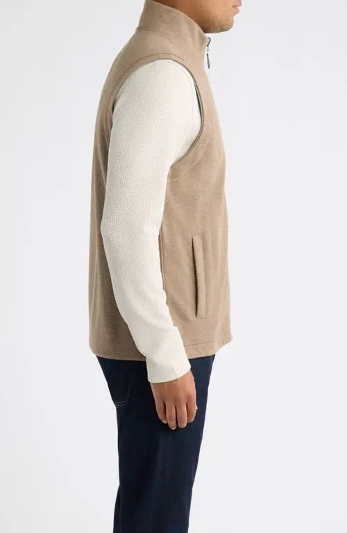 Johnston & Murphy Icon Reversible Knit Cotton Blend Vest - Oatmeal/light Gray