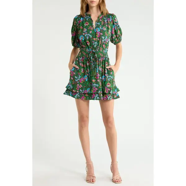SUGARLIPS Jurie Smocked Waist Minidress