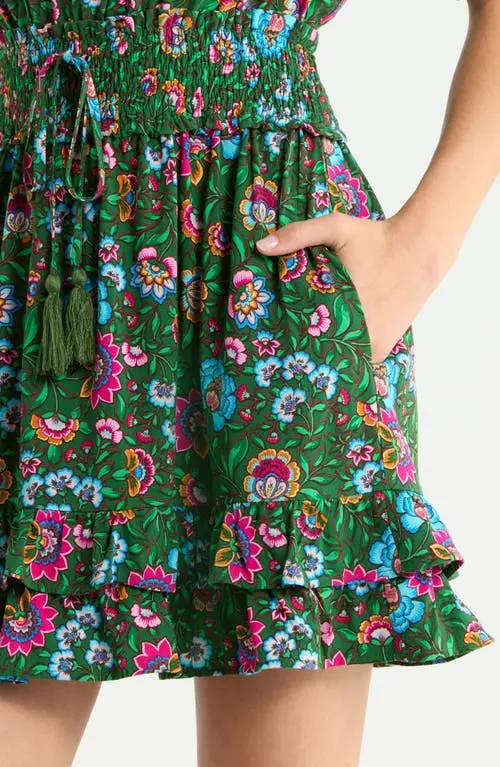 SUGARLIPS Jurie Smocked Waist Minidress