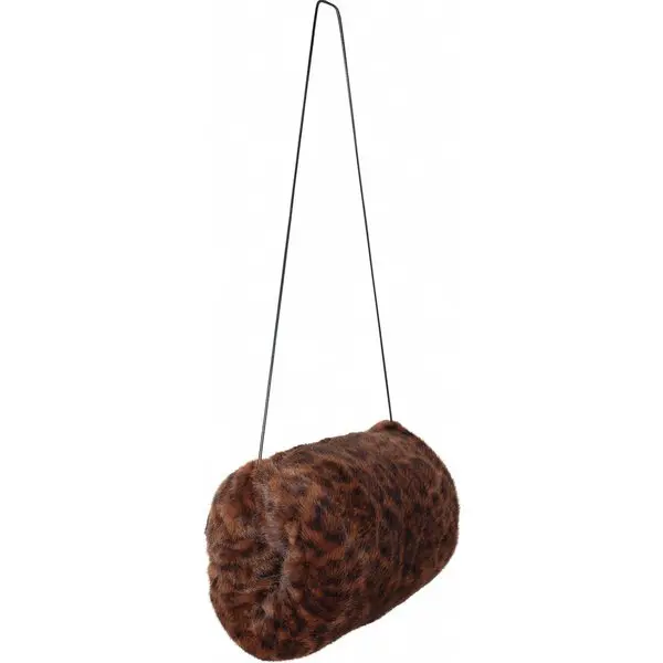 Echo Faux Fur Muff - Brown