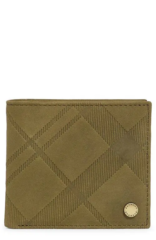 Barbour Beith Tartan Nubuck Leather Wallet
