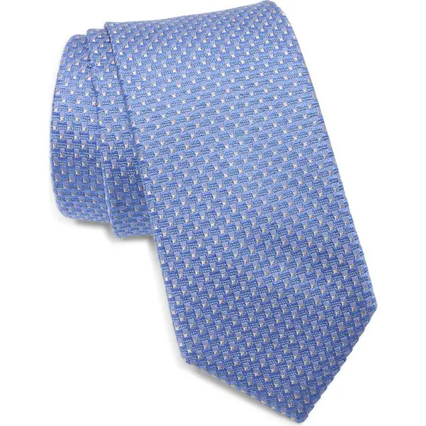 Nordstrom Kaiser Mini Silk Jacquard Tie - Indigo