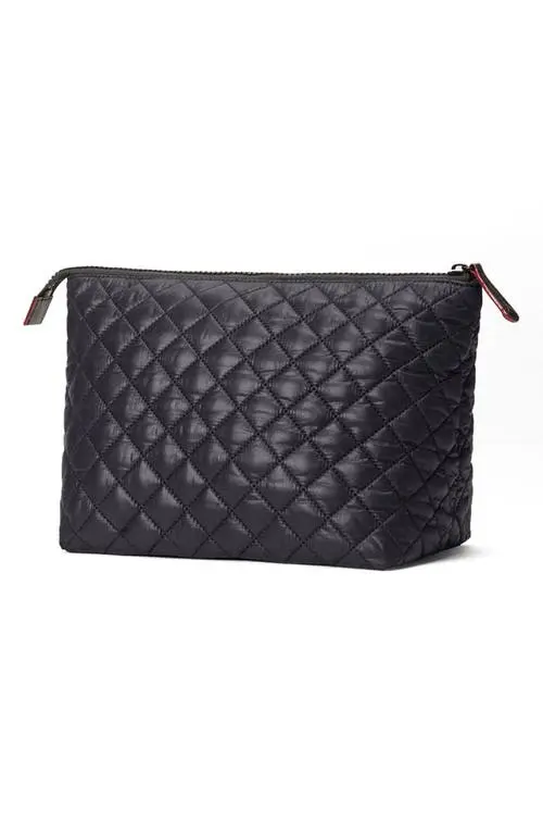 Mz Wallace Large Zoey Quilted Nylon Cosmetics Case