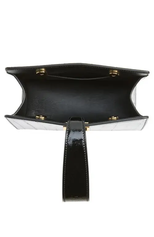 FERRAGAMO Double Gancio Patent Leather Clutch