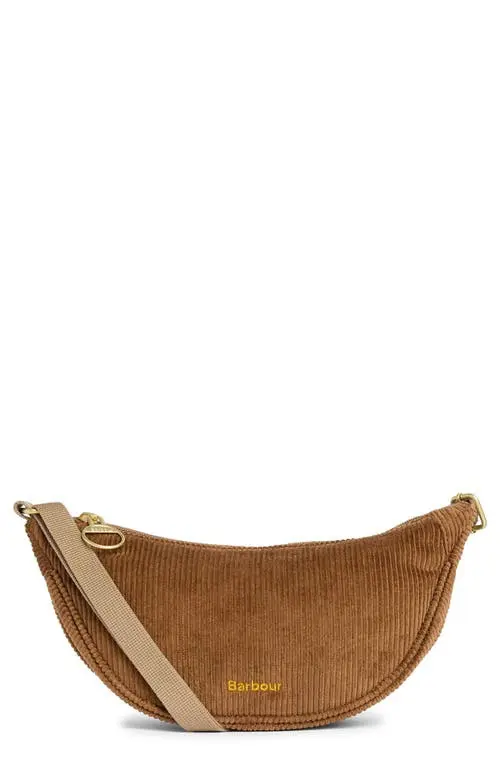 Barbour Mini Mia Cord Sling Bag - Brown