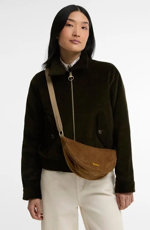 Barbour Mini Mia Cord Sling Bag - Brown