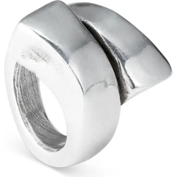 UNODE50 Sterling -plated Spiral Ring