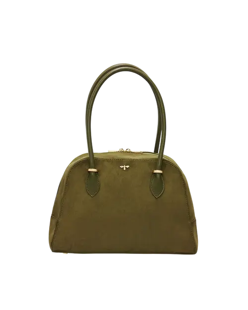 FABLE ENGLAND Amelia Faux Suede Shoulder Purse