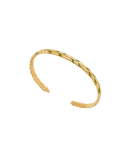 FABLE ENGLAND Wheat Bangle - Gold
