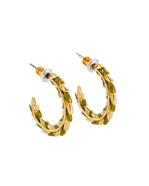 FABLE ENGLAND Wheat Hoop Earrings