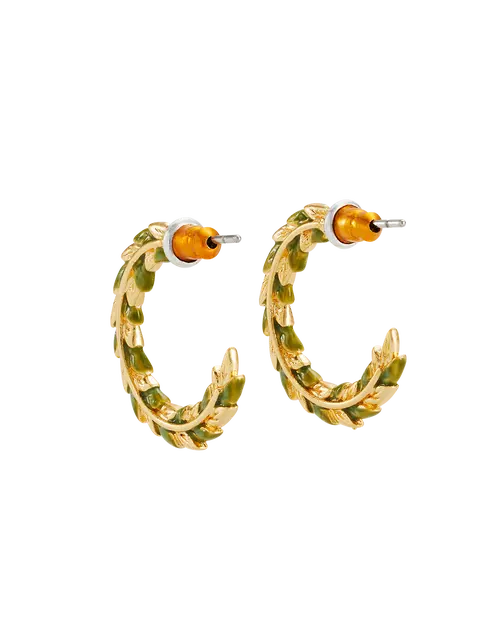 FABLE ENGLAND Wheat Hoop Earrings