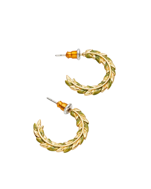 FABLE ENGLAND Wheat Hoop Earrings