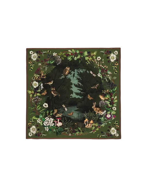 FABLE ENGLAND Orla Narrative Medium Square Scarf