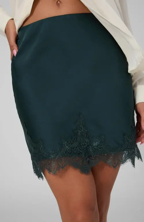 Guess Sophie Lace Detail Bias Miniskirt - A807-brigh