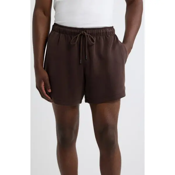 Daniel Buchler Butter Soft Lounge Shorts - Hickory