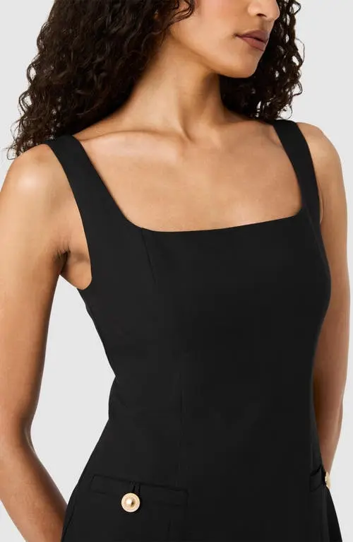 French Connection Kai Suiting Side Slit Midi Dress