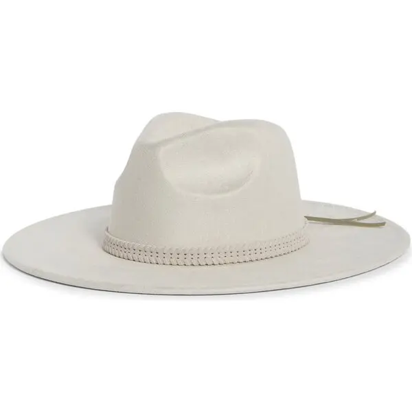 Treasure & Bond Whipstitch Trim Panama Hat - Ivory