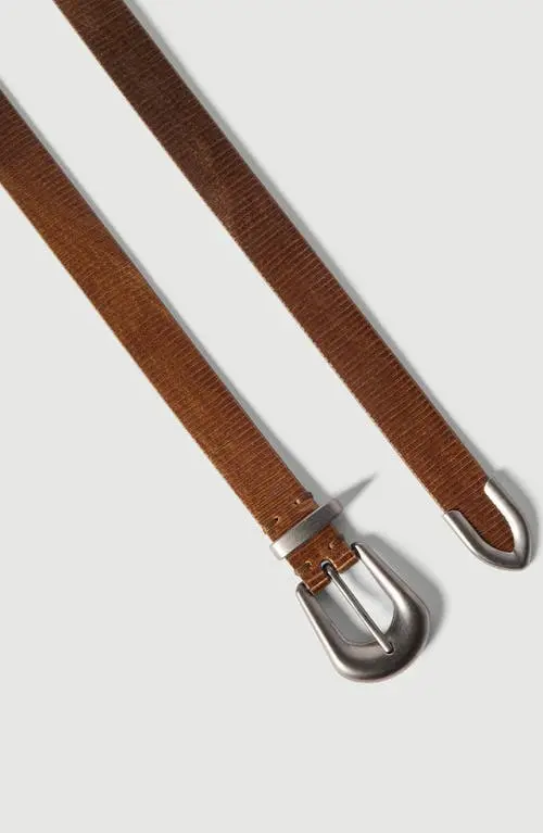 Brunello Cucinelli Carved Leather Belt - Light Brown