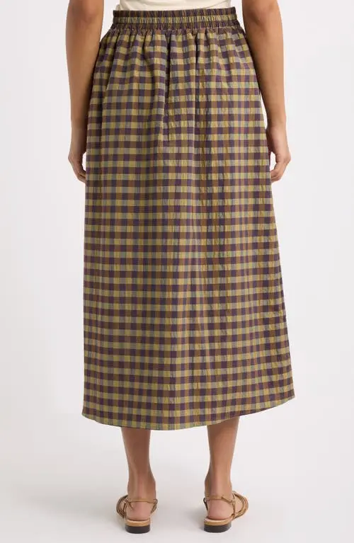 Rails Dax Check Midi Skirt