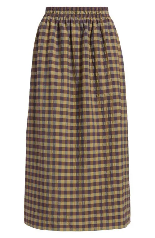 Rails Dax Check Midi Skirt