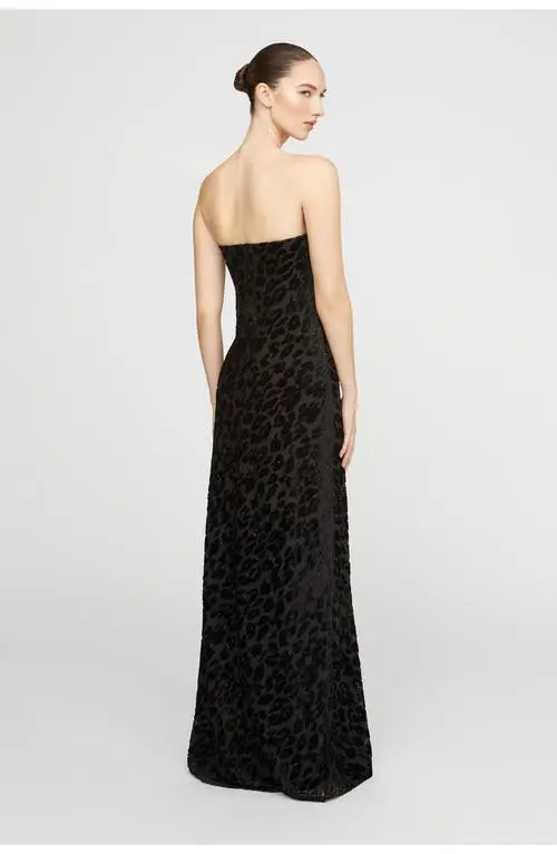 Halston Rosalie Chiffon Devoré Gown