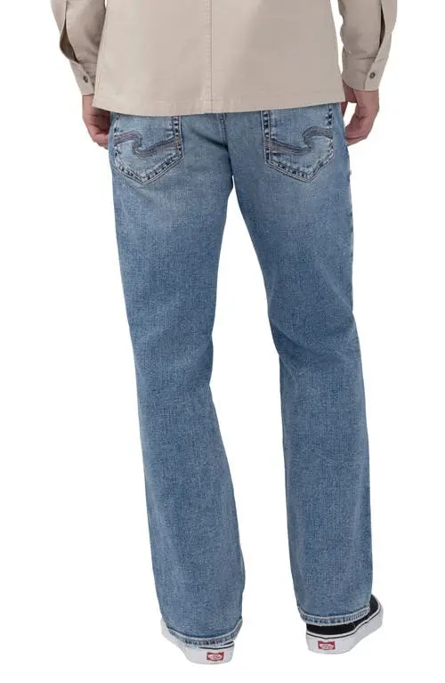SILVER JEANS CO. Zac Destructed Relaxed Straight Leg Jeans