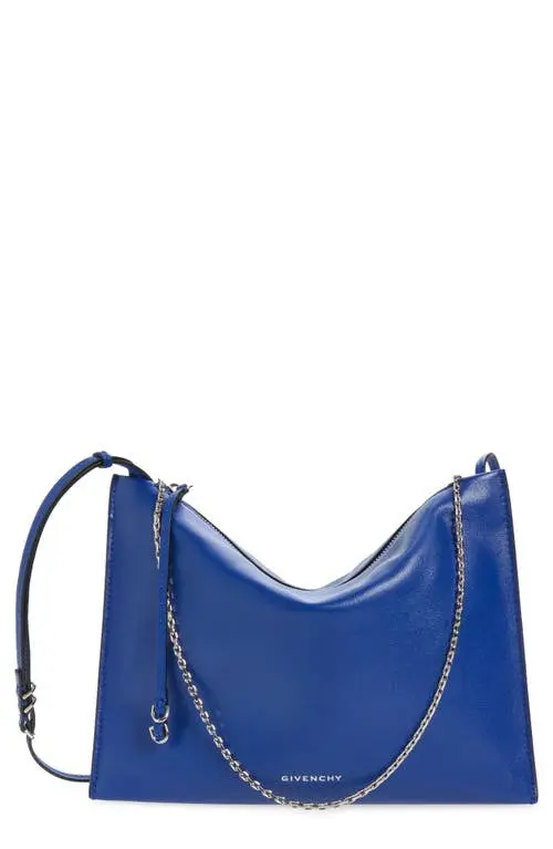 Givenchy Voyou Shiny Leather Pouch Shoulder Bag - Blue