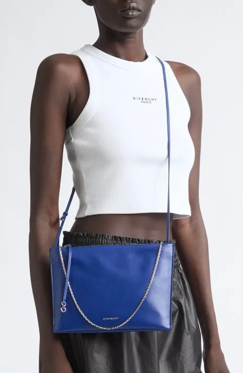 Givenchy Voyou Shiny Leather Pouch Shoulder Bag