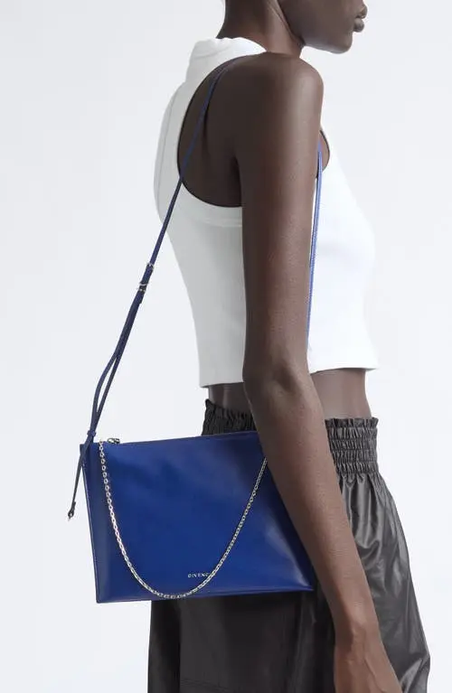 Givenchy Voyou Shiny Leather Pouch Shoulder Bag