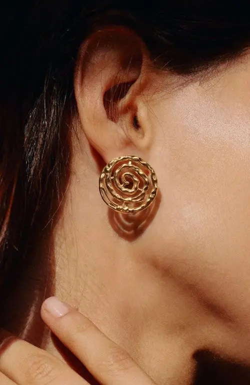 RETRO CHIC Eternal Spiral Round Earring