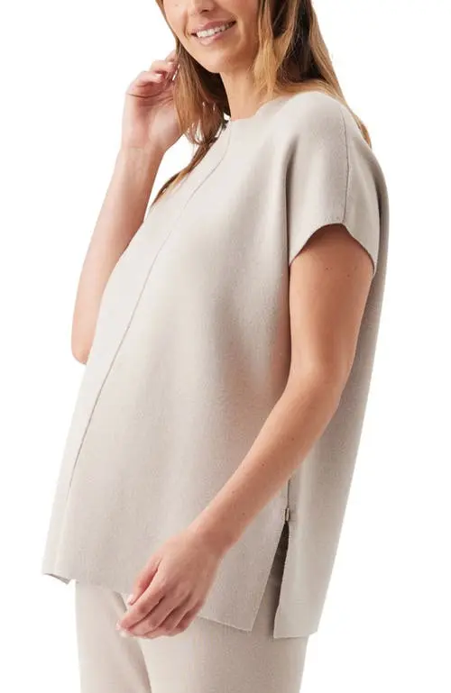 RIPE MATERNITY Nardia Short Sleeve Nursing Knit Sweater