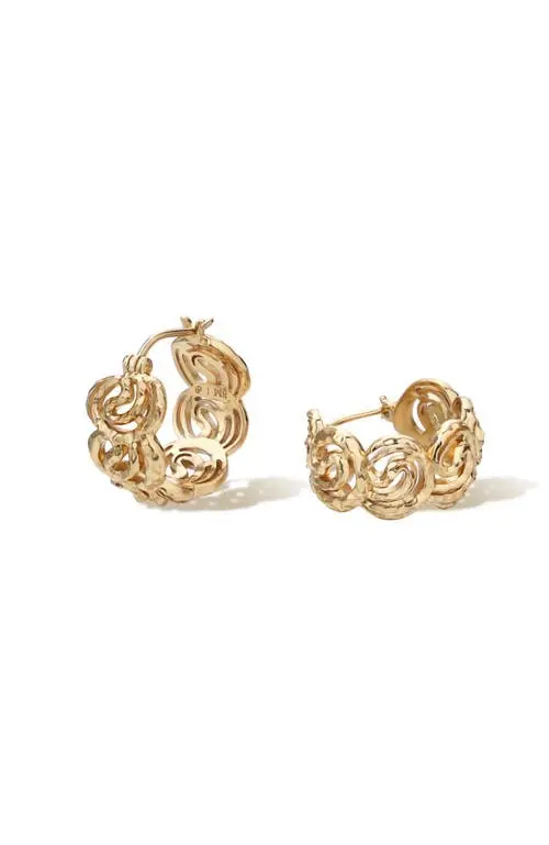 RETRO CHIC Mono Spiral Earring - Gold