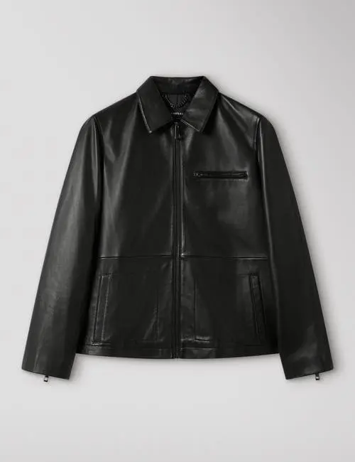Whistles Kate Zip Leather Jacket