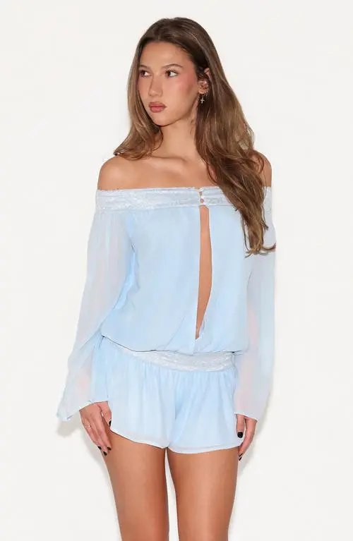 TIGER MIST Tessie Off The Shoulder Playsuit