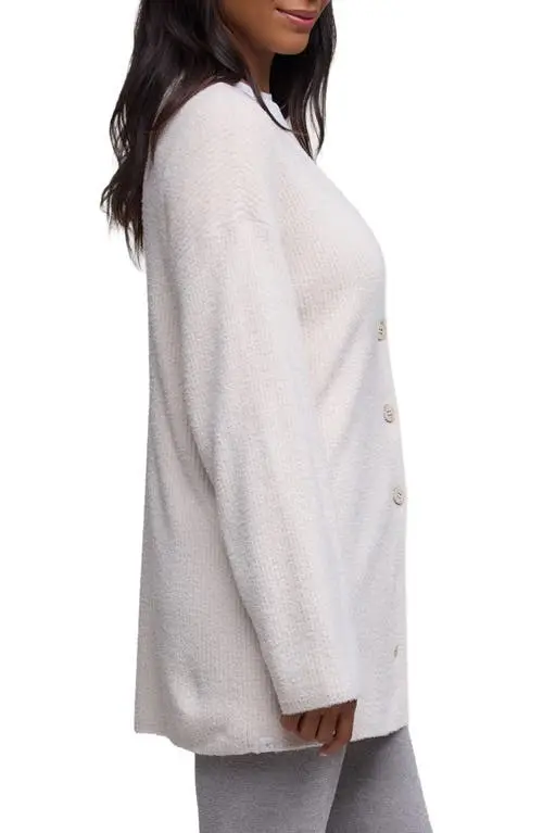 Barefoot Dreams Ribbed Button Front Cardigan - Sand Dune