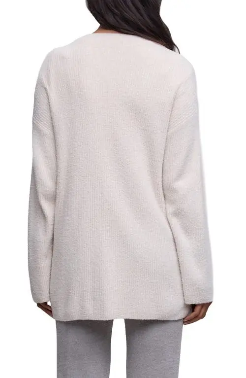 Barefoot Dreams Ribbed Button Front Cardigan - Sand Dune