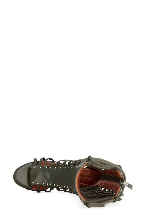 AZALEA WANG Rosalina Lace-up Knee High Sandal