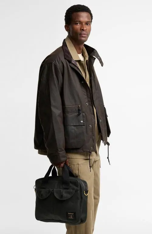 Barbour Field Wax Laptop Crossbody Bag