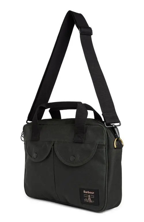 Barbour Field Wax Laptop Crossbody Bag